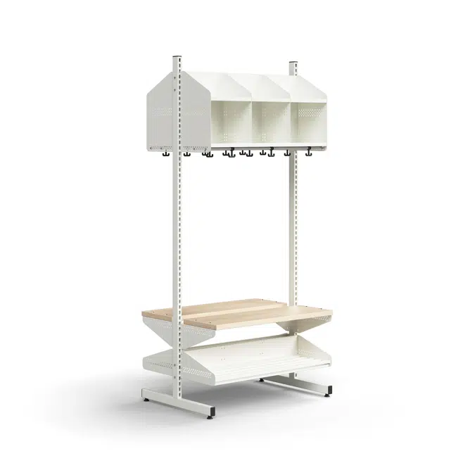 Entry 6 Basic Wardrobe Unit with 6 Compartments - AJ Product | Moonon
